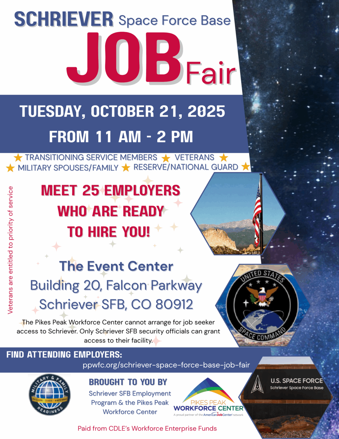 Schriever Space Force Base Job Fair - Pikes Peak Workforce Center